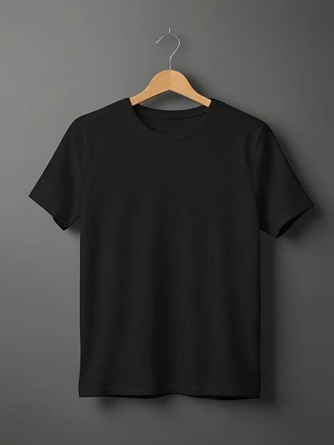 Premium Photo Minimalist Fashion Blank Black Tees