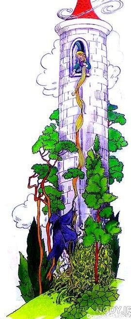 عکس نقاشی گیسو کمند مرحله به مرحله