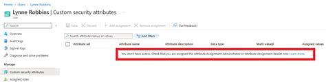 microsoft entra id custom security attributes cloud build