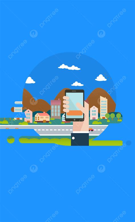 Blue Mobile Phone Digital Technology Background Material Wallpaper Image For Free Download Pngtree