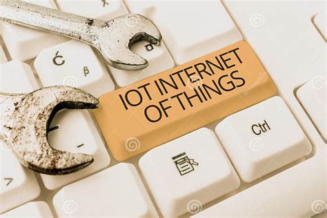 Conceptual Caption Iot Internet Of Things Concept Meaning Network Of Physical Devices Send And