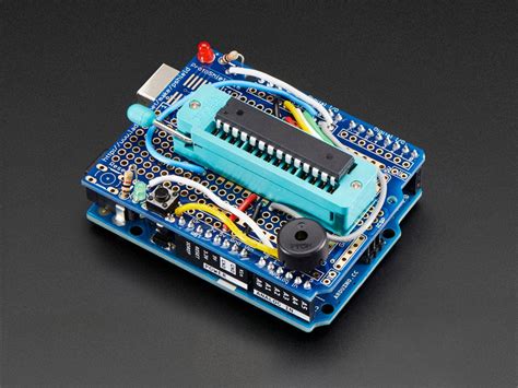 standalone avr isp programmer shield kit the pi hut