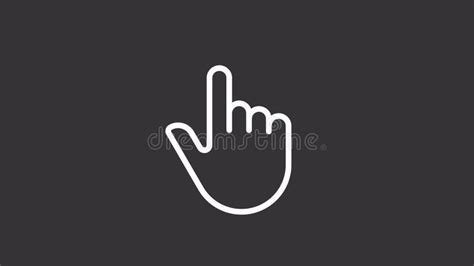 animated finger touch gradient icon stock footage video of digital