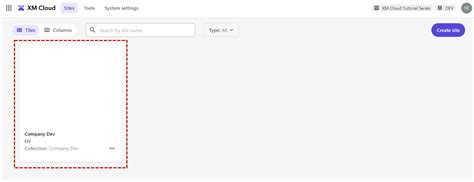 tutorial how to create a site and connect your app sitecore