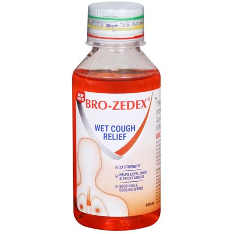 Buy Bro Zedex Wet Cough Relief Syrup 100 Ml In Wholesale Price Online