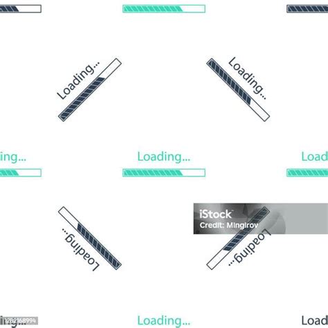 녹색 로딩 아이콘은 흰색 배경에 원활한 패턴을 격리 진행률 표시줄 아이콘입니다 벡터 Crash Site에 대한 스톡 벡터 아트