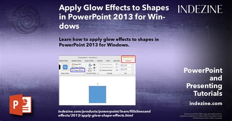 Apply Glow Effects To Shapes In Powerpoint 2013 For Windows