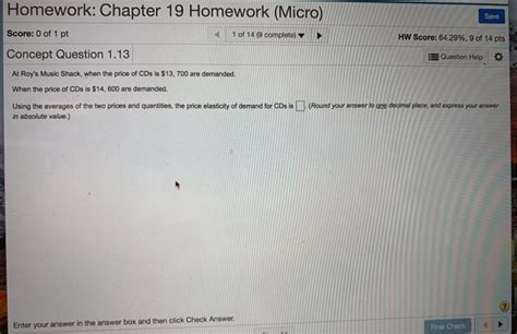 Solved Homework Chapter 19 Homework Micro Save Score 0