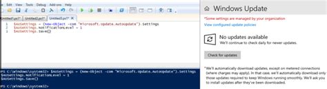 Windows Auto Update Options Have To Disable Through Poweshell Programming And Development