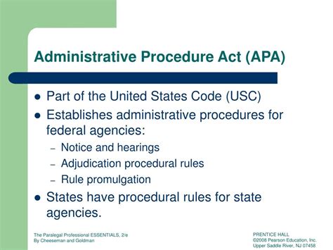 Ppt Part Ii Chapter 8 Administrative Law Powerpoint Presentation