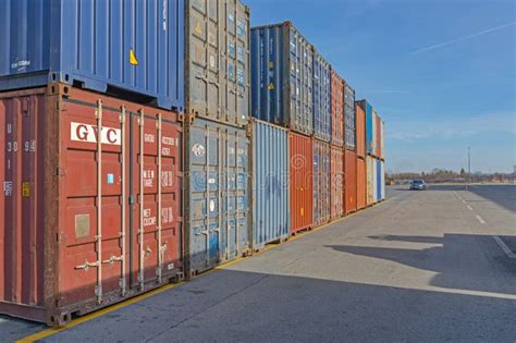 Shipping Container Cargo Terminal Editorial Photo Image Of Logistic Storage 348692511