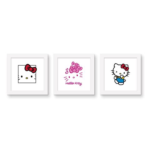 Gallery Pops Sanrio Hello Kitty Kitty White Wall Art Bundle 3 Pack
