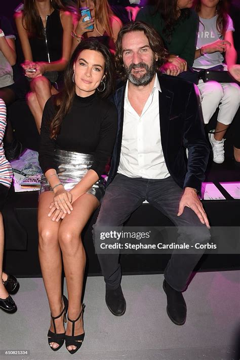 Frederic Beigbeder And His Wife Lara Micheli Attends The Etam Show As News Photo Getty Images