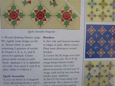 Antique Ohio Rose Quilt Pattern Applique Block Pattern Quilt For