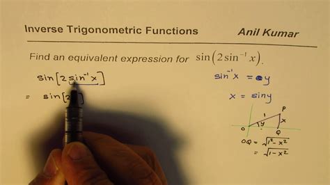 How To Find Equivalent Expression For Trigonometric Inverse Composite Functions Composite Trig
