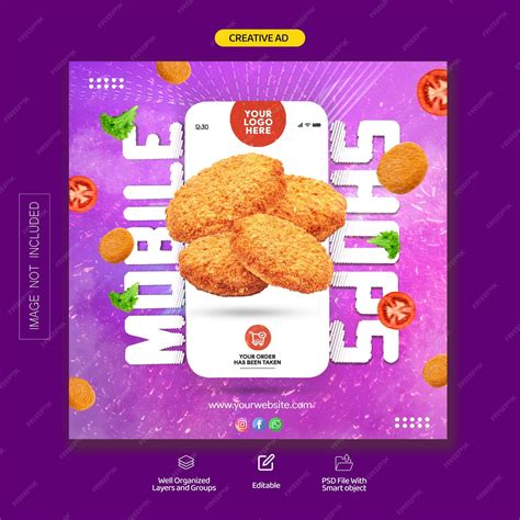 Premium Psd Cutlet Creative Ad