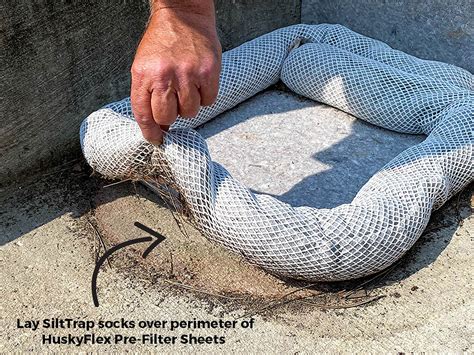Drainiac® Silt Trap Pre Filter Socks Splvm116 Vj Engineering