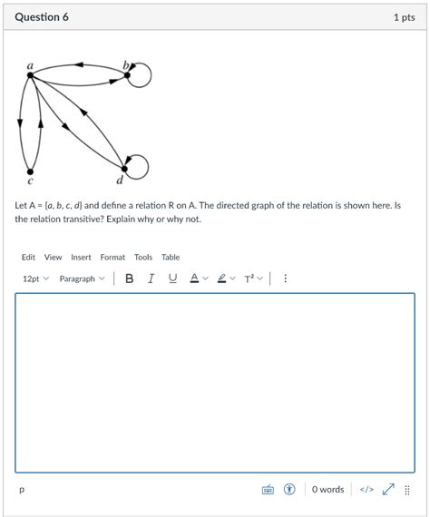 Solved Let A A B C D And Define A Relation R On A The Chegg Com