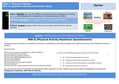 Edexcel Gcse Pe 2016 Injuries Teaching Resources