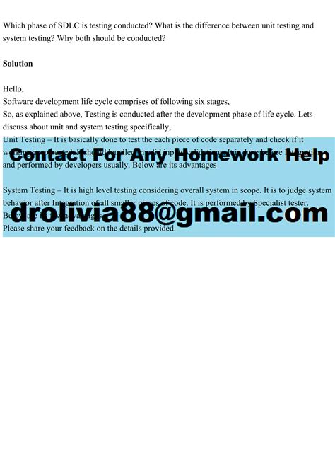 Which Phase Of Sdlc Is Testing Conducted What Is The Difference Bet Pdf