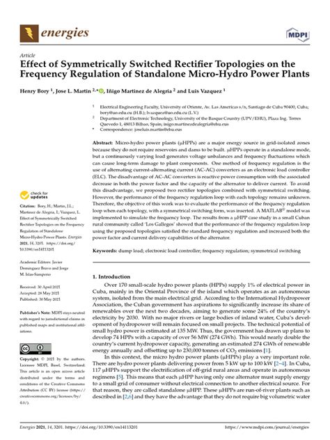 Effect Of Symmetrically Switched Rectifier Topolog Pdf