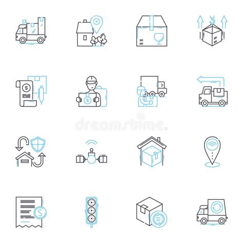 Directional Guide Linear Icons Set Navigation Guidance Pointer Sign Arrow Compass