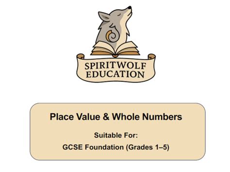 Place Value And Whole Numbers Gcse Maths Foundation Teaching Resources