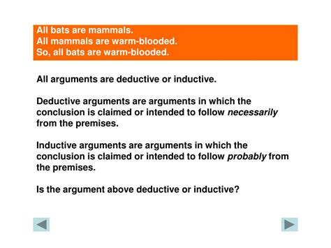 Ppt Deductive And Inductive Arguments Powerpoint Presentation Free