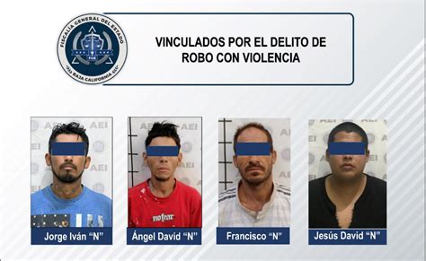 Fijan Prisión Preventiva A Cuatro Sujetos Por Robo Con Violencia