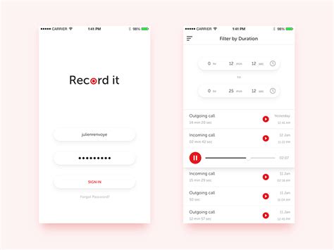 Call Recording App Interface App Interface App Interface Design Interface Call Recording App Interface App Interface App Interface Design Interface