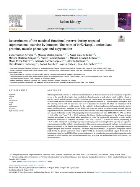 pdf determinants of the maximal functional reserve during repeated
