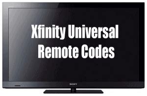 Comcast Xfinity Remote Codes For Xfinity Universal Remote