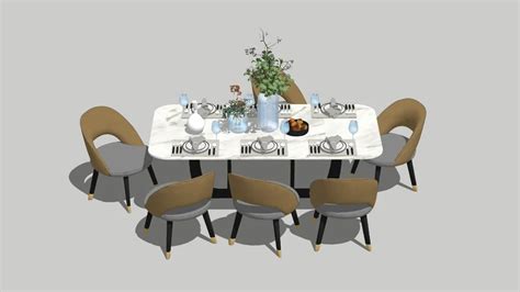 Discover The Ultimate Dining Table Set 3d Warehouse For Modern Home Decor