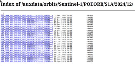 Orbit Files Missing Snap Step Forum