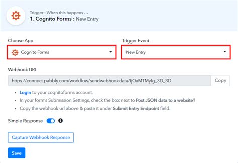 how to create clickup task from new cognito forms entry pabbly