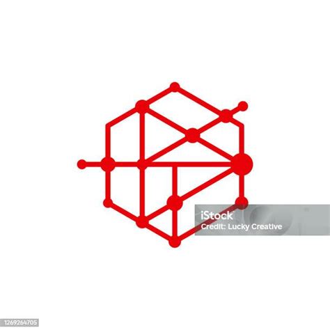 라인 아트 블록 체인 로고 디자인 컨셉 벡터 기술 와이어 로고 기호 개발에 대한 스톡 벡터 아트 및 기타 이미지 개발 경제 공동체 Istock