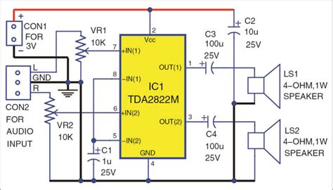 Build Your Own Stereo Amplifier Using Tda2822 Full Project Available