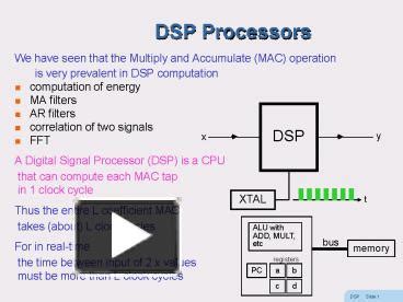 PPT DSP Slide 1 PowerPoint Presentation Free To Download Id 7bc22 YTBjN