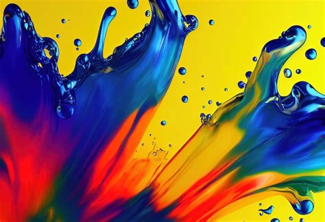 Premium Ai Image Abstract Color Splash