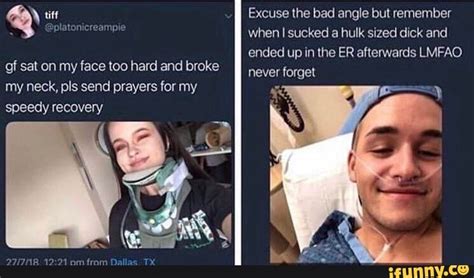 When I Sucked A Hulk Sized Dle And Gf Sat On My Face Too Hard And Broke