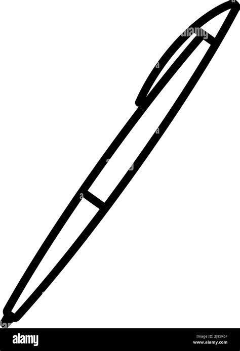 Pen Icon Bold Outline Design With Editable Stroke Width Vector Illustration Stock Vector Image