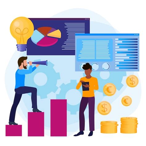 Premium Vector Business Intelligence Analytics And Business Planning