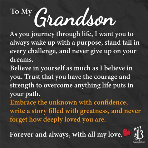 Letter To Grandson For Graduation