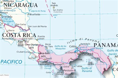 Mappa Panama Cartina Di Panama