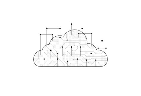 Premium Vector Cloud Networking Computing Concept Design Digital Data Transform Download And
