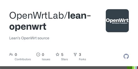 GitHub OpenWrtLab Lean Openwrt Lean S OpenWrt Source