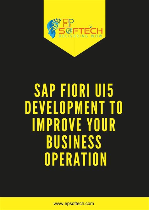 ppt sap fiori ui5 development to improve your business operation powerpoint presentation id