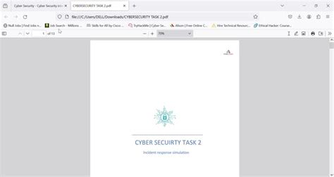 Video Sravan Kumar On Linkedin I Have Completed Task 2 Incident Response Simulation From
