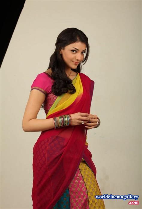 Kajal Agarwal Stills In Red Saree