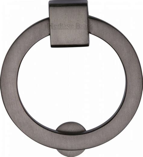 Heritage Brass Round Drop Ring Pull Handle Matt Bronze Bronze Cabinet Ring Pulls